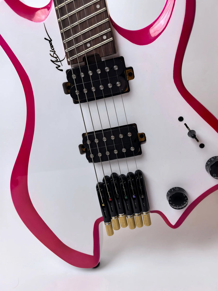 Futuristic heavy metal style 6 string electric guitar – Musiczar