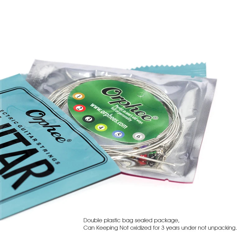 Orphee Electric Guitar Strings Set RX Series Hexagonal Carbon Steel 6 ...